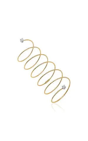 RITIQUE BY RITIKA ATWAL 18k Yellow And Titanium Spiral Ring With Diamond - Gold