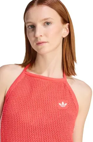 ADIDAS ORIGINALS Open Stitch Halter Top