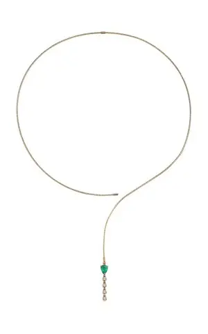 RITIQUE BY RITIKA ATWAL 18k Yellow Emerald And Diamond Necklace - Gold