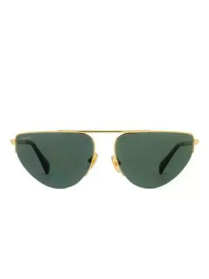 Max Mara Geometric Sunglasses - Gold