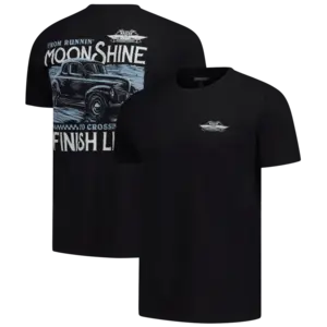 CHECKERED FLAG Sports Nascar 2-spot Moonshine Finish Line Tee - Black