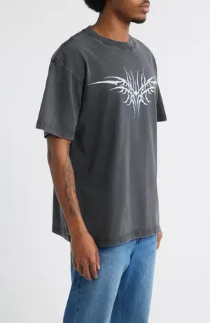 PACSUN Cyber Wings Cotton Graphic T-shirt