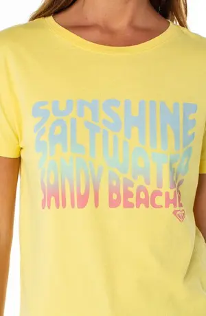 Roxy Graphic T-shirt - Lemon Drop