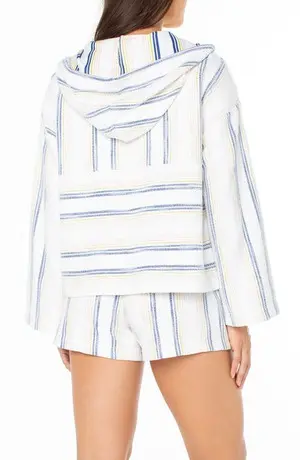 Roxy Salty Wahine Stripe Hoodie