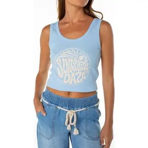 Roxy Sunshine Daze Crop Graphic Tank