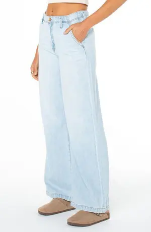 Roxy Kalani 2 Wide Leg Trouser Jeans - Misty Daze