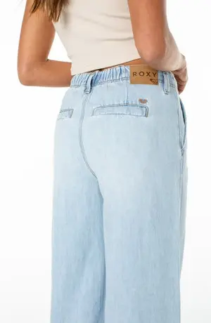 Roxy Kalani 2 Wide Leg Trouser Jeans - Misty Daze