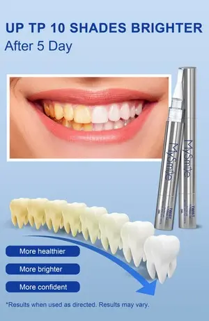 MYSMILE Teeth Whitening Pen Kit 14 Treatmentsnon-sensitive Teeth Whitening Gel Pen
