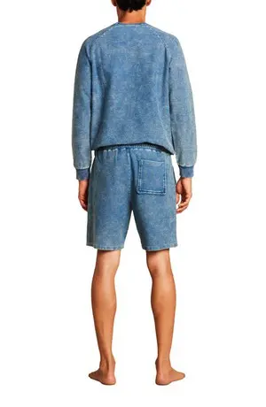 Barefoot Dreams Denim Wash Knit Drawstring Shorts