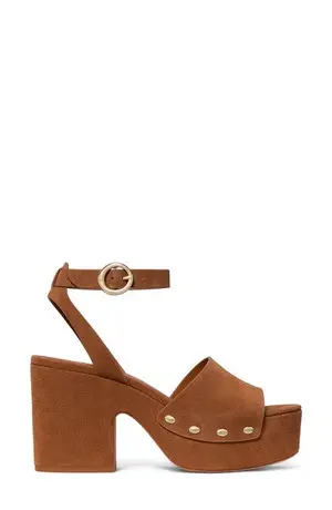 Kate Spade New York Halo Ankle Strap Platform Sandal - Saddle
