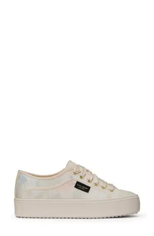 Kate Spade New York Sam Icon Platform Sneaker - Beige Multi