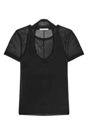 Helmut Lang Layered Mesh Top