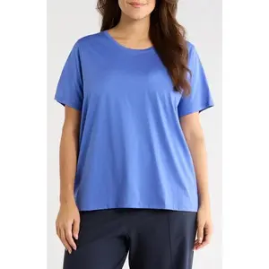 Eileen Fisher Crewneck Organic Cotton T-shirt - Blue Star