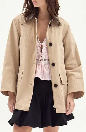 Deluc Cotton Blend Barn Jacket - Camel