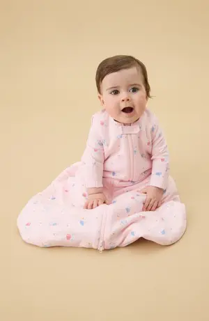 MORI Front Opening Sleeping Bag - Pink Bunny