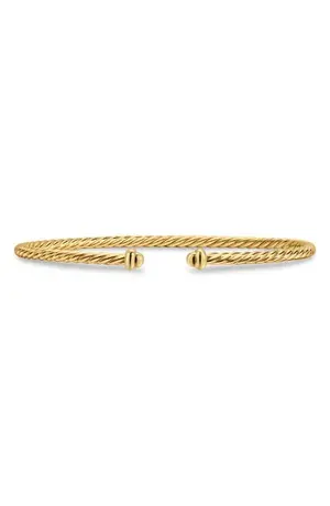 David Yurman Micro Cablespira® Flex Bracelet - Gold