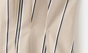 Mango Striped Sleeveless Midi Shirtdress