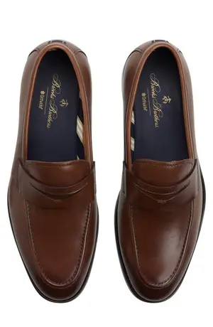 Brooks Brothers Glenrock Apron Toe Penny Loafer