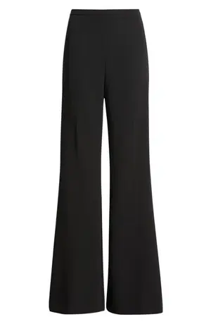 Mango High-waist Wide Leg Pants - Black