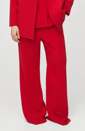 Mango High-waist Wide Leg Pants