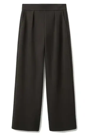 Mango Pleated Elastic Waist Trousers