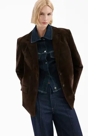 Mango Seamed High-waist Wide-leg Jeans - Open Blue