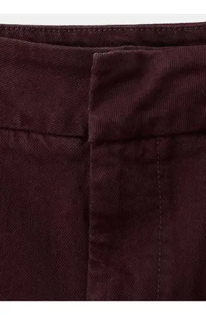 Mango Seamed High-waist Wide-leg Jeans - Wine