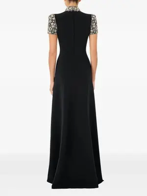 Jenny Packham Embellished Maxi Gown - Liquorice