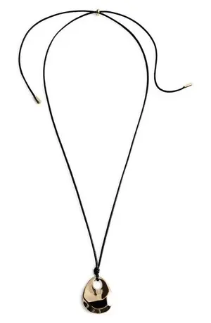 Mango Metal Pendant Necklace - Gold