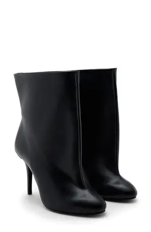 Mango Leather Stiletto Bootie