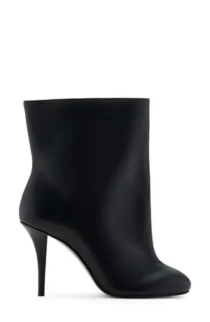 Mango Leather Stiletto Bootie