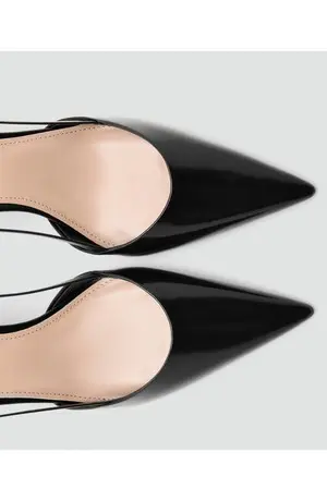 Mango Pointed Toe Slingback Pumps