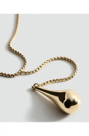 Mango Teardrop Pendant Chain Necklace