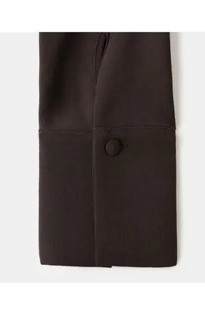 Mango Belted Long Sleeve Midi Dress - Brown