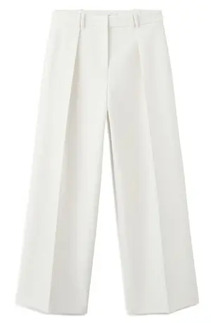 Mango Pleated Wide-leg Pants