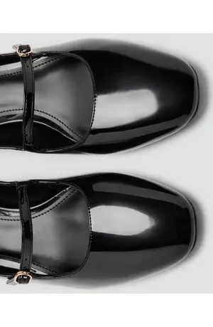 Mango Mary Jane Flats