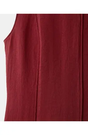 Mango A-line Midi Dress - Cherry