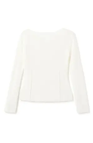 Mango Sweater With Seam Detailing - Ecru
