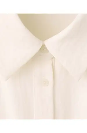 Mango Tie Waist Midi Shirtdress