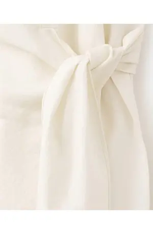Mango Tie Waist Midi Shirtdress