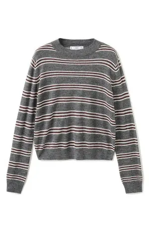 Mango Stripe Crop Sweater