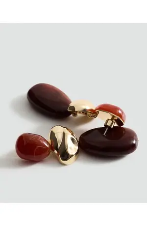 Mango Statement Drop Earrings