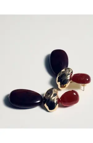 Mango Statement Drop Earrings