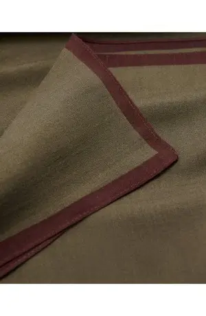 Mango Wool Pocket Square - Medium Green