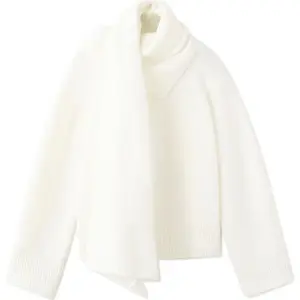 Mango Scarf Sweater - Ecru