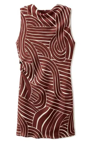 Mango Geometric Print Sheath Dress