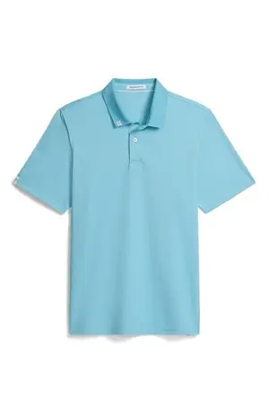 ASHWORTH GOLF 2bar Solid Polo - Atlantis