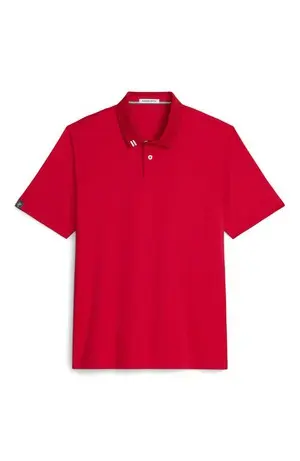 ASHWORTH GOLF 2bar Solid Polo - Core Red