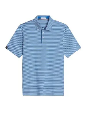 ASHWORTH GOLF Fairway Polo - Blue Heather