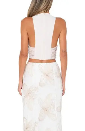 JBQ Halter Top - Light Cement